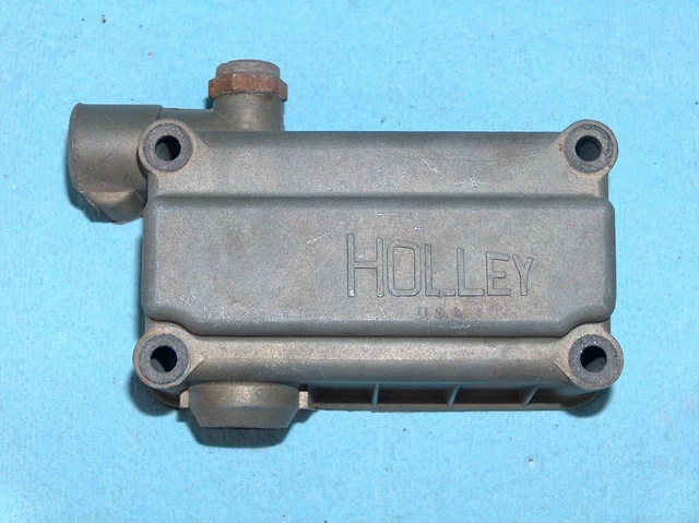 VINTAGE HOLLEY CARBURETOR Single Inlet Square Side Hung Fuel Bowl w ...