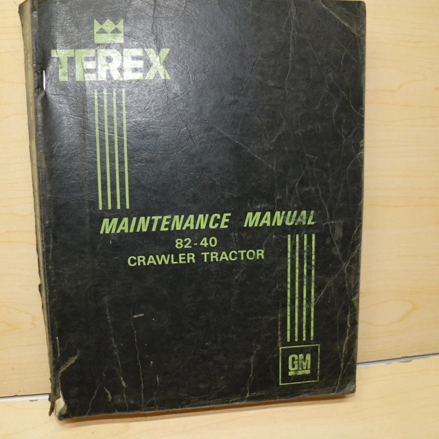 TEREX 82-40 CRAWLER Dozer Tractor Reparar Tienda Mantenimiento Manual ...