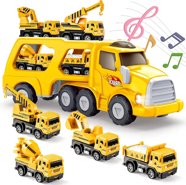 TOYS FOR 2 3 Year Old Boy, Toy Cars Construction Toy for 2-6 Year Old ...