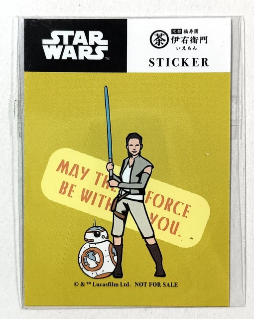 SUNTORY STAR WARS Design Sticker Tokucha Japan Rey Skywalker £11.54 ...