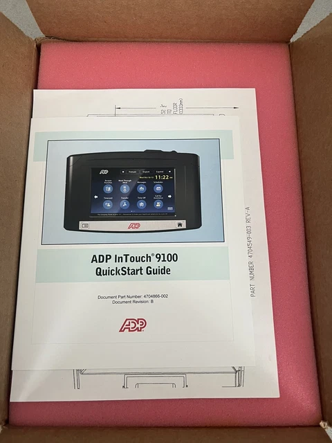 ADP / KRONOS In Touch 9100 Time Clock $849.00 - PicClick CA
