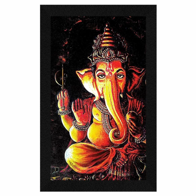 INDIO TRADICIONAL GOD Ganesh Ji Sindoori Marco de Fotos Multicolor 21 ...