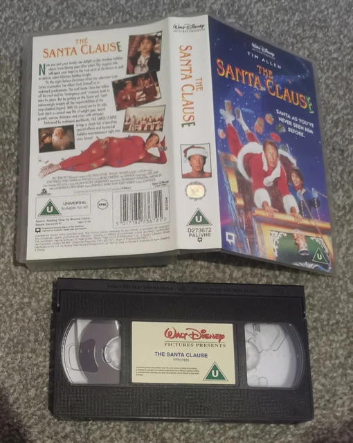 THE SANTA CLAUSE Disney Children's Family VHS Video Tape Film Tim Allen ...