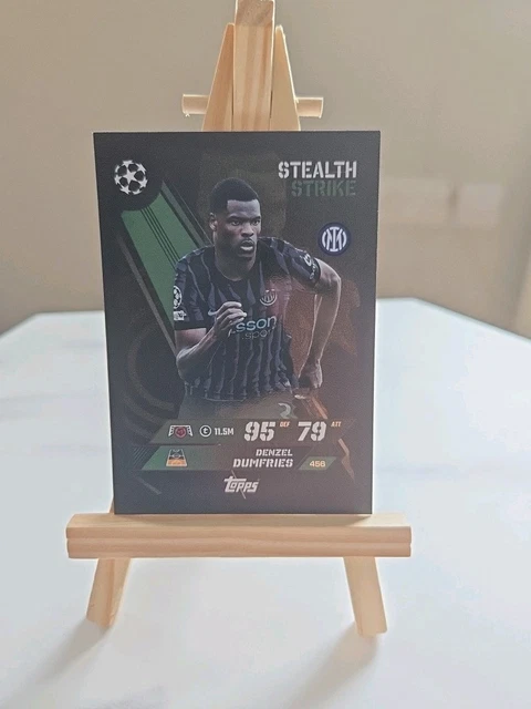 TOPPS MATCH ATTAX Champions League 2026 Stealth Strike Denzel Dumfries ...