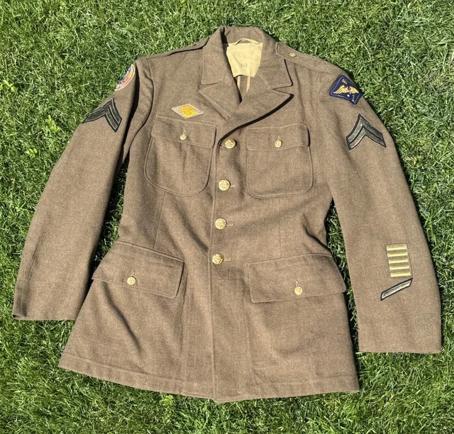 WW2 1942 U.S. Army Air Force Ike Jacket 38R Corporal 13th AAF EUC £95. ...