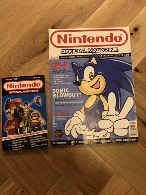 ISSUE 126 NINTENDO Official Magazine 2003 w/ Tips Magazine Sonic £24.99 ...