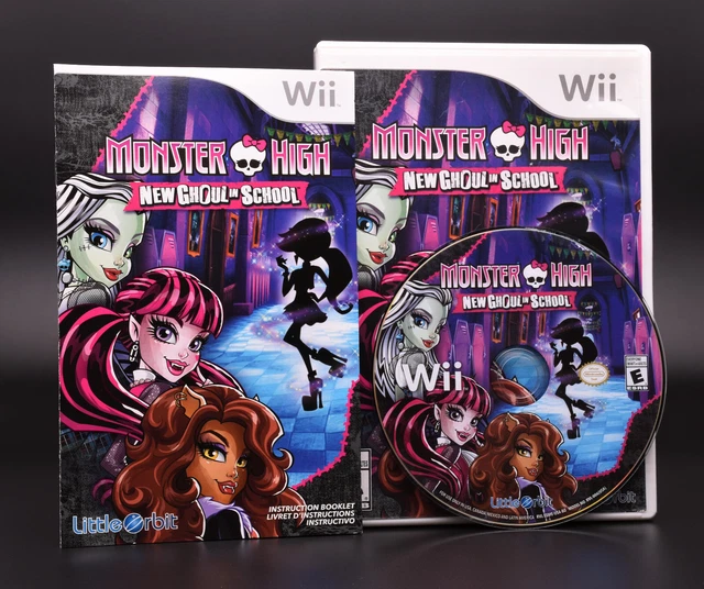 MONSTER HIGH: NEW Ghoul in School - Nintendo Wii - Complete CIB Cleaned ...