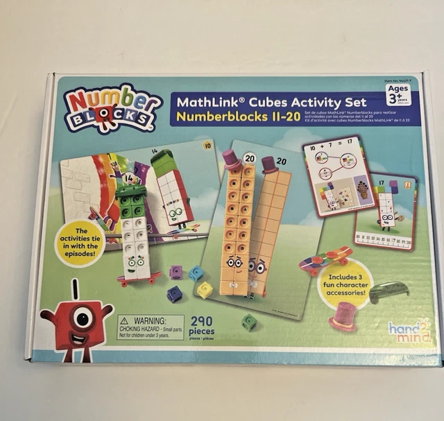NUMBERBLOCKS MATHLINK CUBES 11-20 Activity Set, 30 Preschool Learning ...