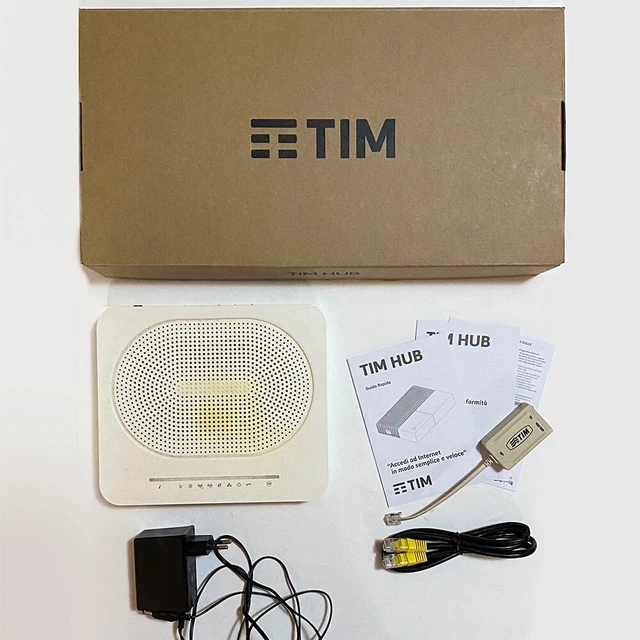 TIM HUB SMART Modem Router Technicolor Wi-Fi per ADSL e Fibra 771302 ...