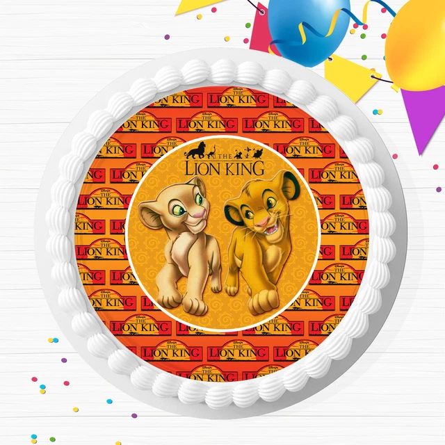 LION KING SIMBA Nala Edible Birthday Party Cake Topper Decoration Lk381 ...