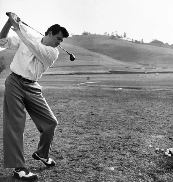 AMERICAN ACTOR ROCK Hudson Playing Golf Circa 1955 Old Photo $8.50 ...
