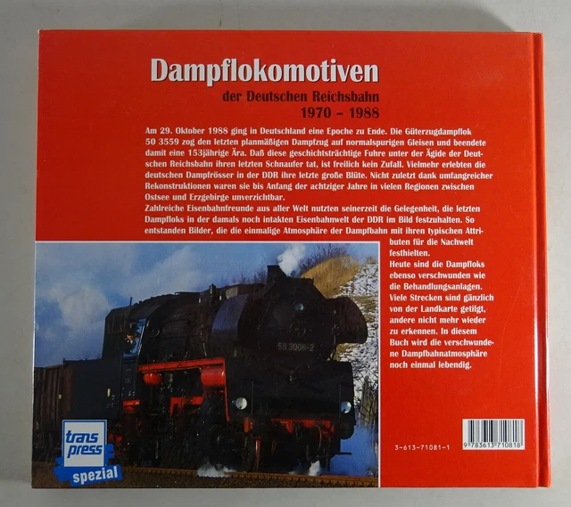 ILLUSTRATED BOOK STEAM Locomotive the Germans Reichsbahn 1970 - 1988 ...