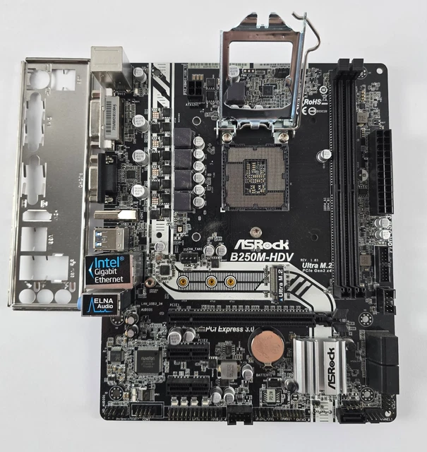 ASROCK B250M-HDV INTEL B250 microATX Mainboard Sockel 1151 v1 EUR 47,99 ...