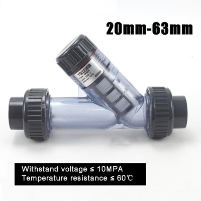 UPVC INLINE Y Strainer PVC-U Transparent Y Filter Metric 20mm-110mm ...