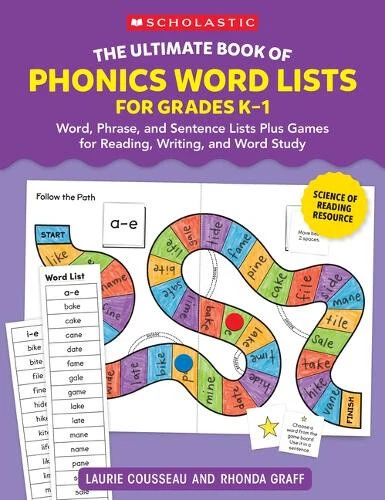 THE ULTIMATE BOOK of Phonics Word Lists: Grades K-1: Games & Word Lists ...