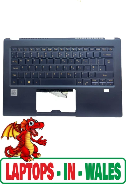 TBF ACER SWIFT SF514-54GT SF514-54T SF514-54 UK Keyboard Palmrest ...