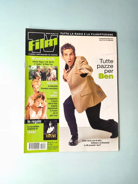 FILM TV 6-2005 Ben Stiller-Johnny Depp-Pamela Anderson-Shrek +Affiche ...