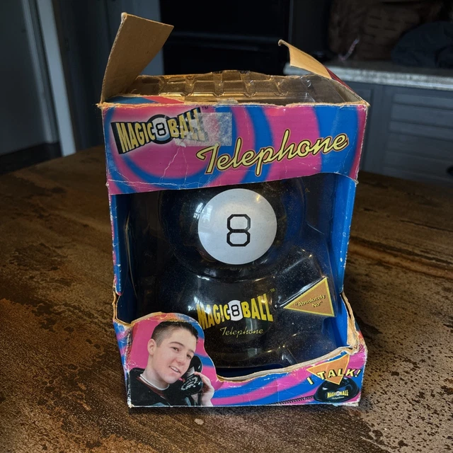 VINTAGE MAGIC 8 Ball Telephone Mattel 2001 Receiver Base Landline new ...
