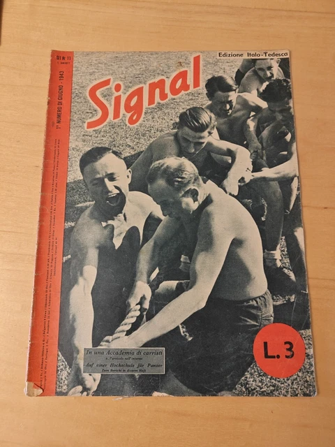 WW2 GERMAN ORIGINAL Signal magazine No. 1 June 1943 Italian Edition £5. ...