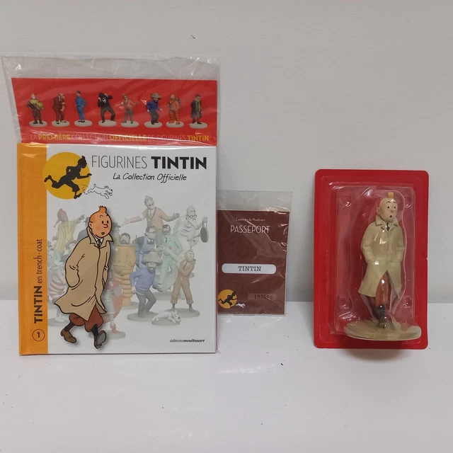 FIGURINE TINTIN COLLECTION Officielle - Tintin En French Coat - N° 1 ...