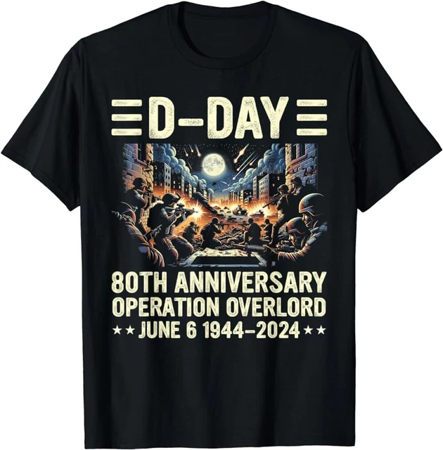 OPERATION 1944 D-DAY 2024 80th Anniversary Normandy T-Shirt, Unisex Tee ...