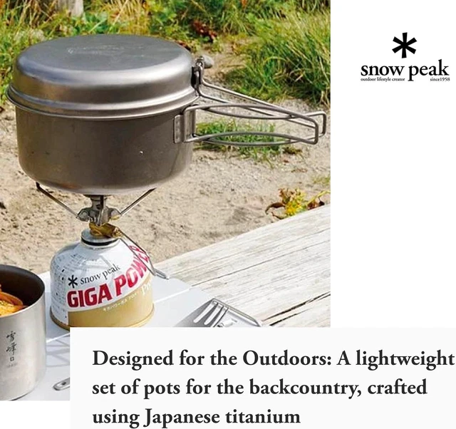 SNOW PEAK (SNOW peak) titanium personal cooker set SCS-020T FF £98.22 ...