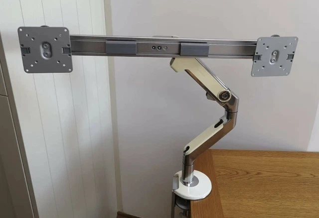 HUMANSCALE M8 ARTICULATING Dual Monitor Arm - Double Crossbar - No VESA ...