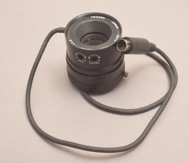 TECSEC 25MM F/1.3 auto iris lens in c-mount 258115 £19.90 - PicClick UK
