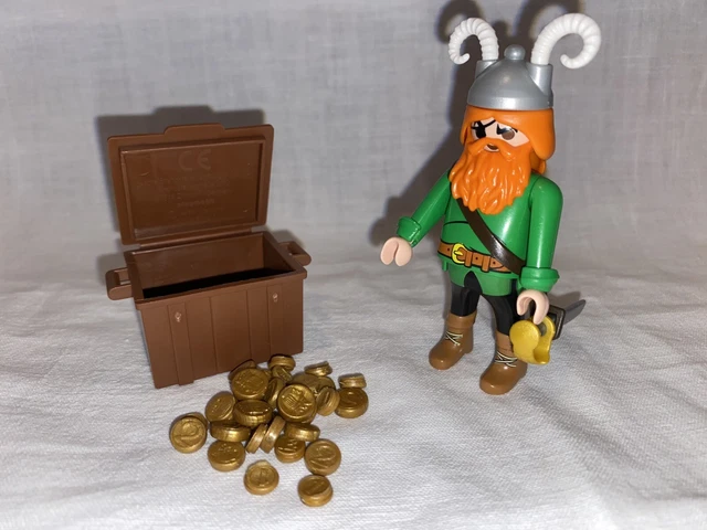 PLAYMOBIL BARBE ROUGE Coffre Trésor Pirate Bateau 71087 Mer Viking EUR ...