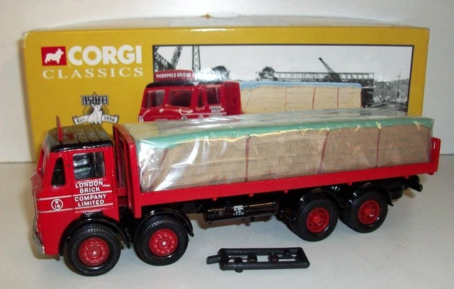 CORGI 1/50 SCALE - 24502 London Brick company Leyland 8 wheel platform ...