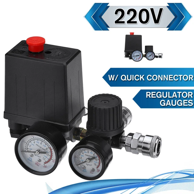 SMALL AIR COMPRESSOR Pressure Switch Control Regulator Valve With ...