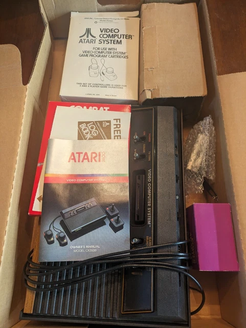 ATARI VIDEO COMPUTER System Model CX-2600A Woody Uncommon Promotional ...