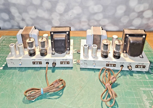 AMPEX 25W 6L6 Tube Monoblock Amplifier Pair – Rare High-Power – Tested ...
