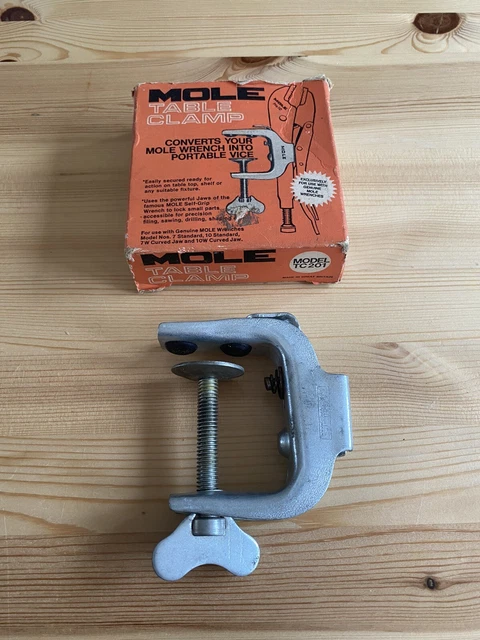 VINTAGE RARE MOLE Table Clamp still in Original box collectors old tool ...