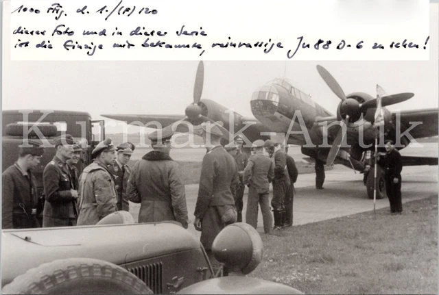 S651 FOTO WEHRMACHT Archiv Repro Luftwaffe Flugzeug Ju88 D-1 !!! extrem ...