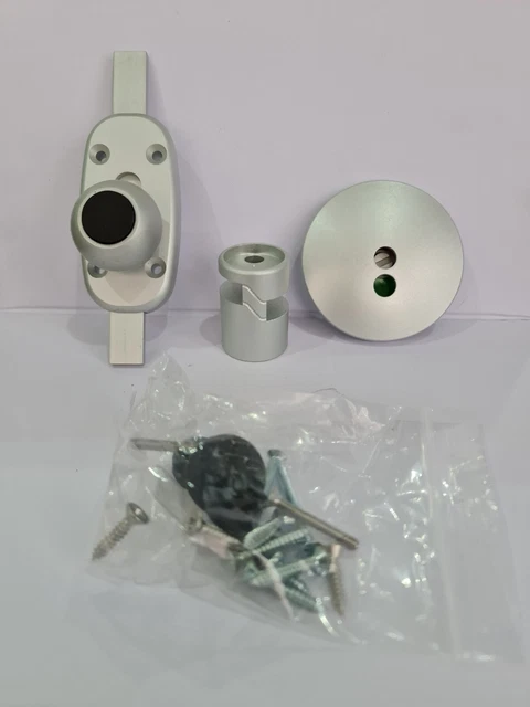 SET TOILET CUBICLE Door Indicator Bolt / Lock PZ73260 £37.69 - PicClick UK