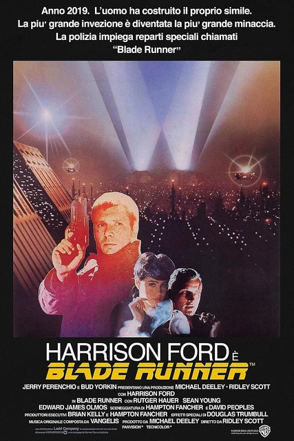 BLADE RUNNER FILM 1982 Poster Locandina 45X32Cm Cinema EUR 14,90 ...