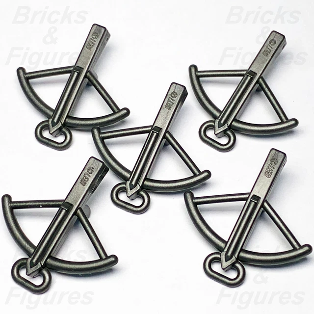 LEGO® NINJAGO CROSSBOW Pearl Dark Grey Minifigure Medieval Weapon Parts ...