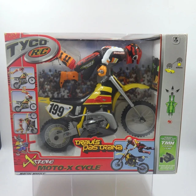VINTAGE 2002 TRAVIS Pastrana Tyco RC Motorcycle Extreme Moto-X-C NIB ...