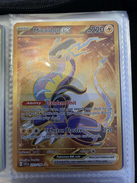 POKÉMON TCG MIRAIDON ex Scarlet & Violet Base Set 253/198 Holo Hyper ...