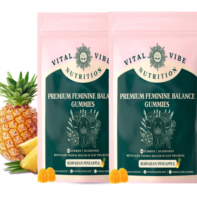 PROBIOTIC FEMININE GUMMIES 2 Pack | pH Balance & Vaginal Flora Support ...