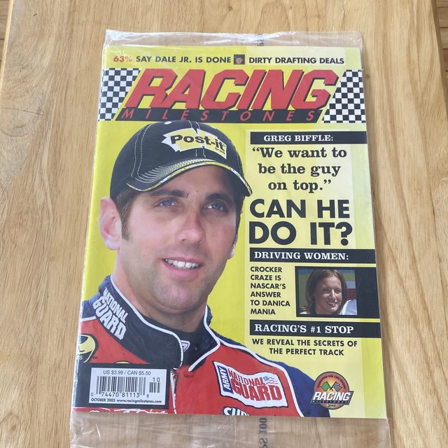 RACING MILESTONES MAGAZINE Danica Greg Biffle Dale Jr VTG October 2005 ...