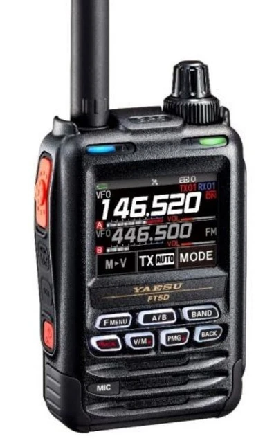 YAESU FT5DR DUAL Band VHF/UHF 2m/70cm C4FM/FM Handheld HT Transceiver ...