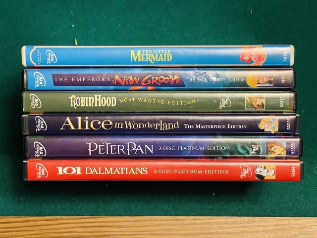WALT DISNEY ANIMATED DVD Lot Of 6 - Edition Limited Issue - Little ...