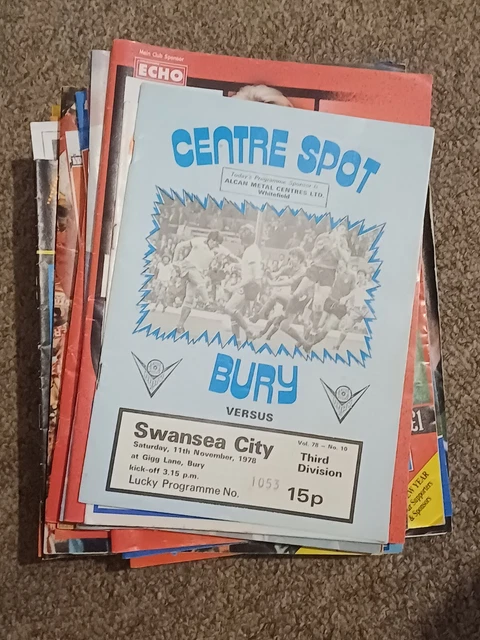 38 MATCHDAY PROGRAMS Covering The 70s To The 90s £6.00 - PicClick UK