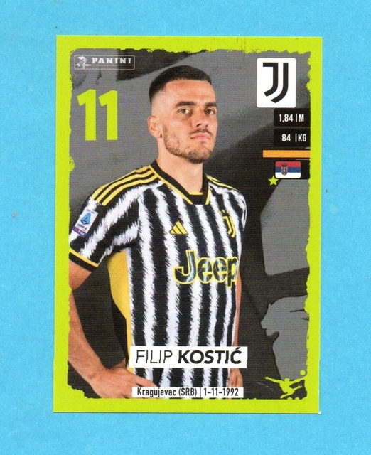 PANINI CALCIATORI 2023-2024-FIGURINA n. 243- KOSTIC -JUVENTUS-NEW ...