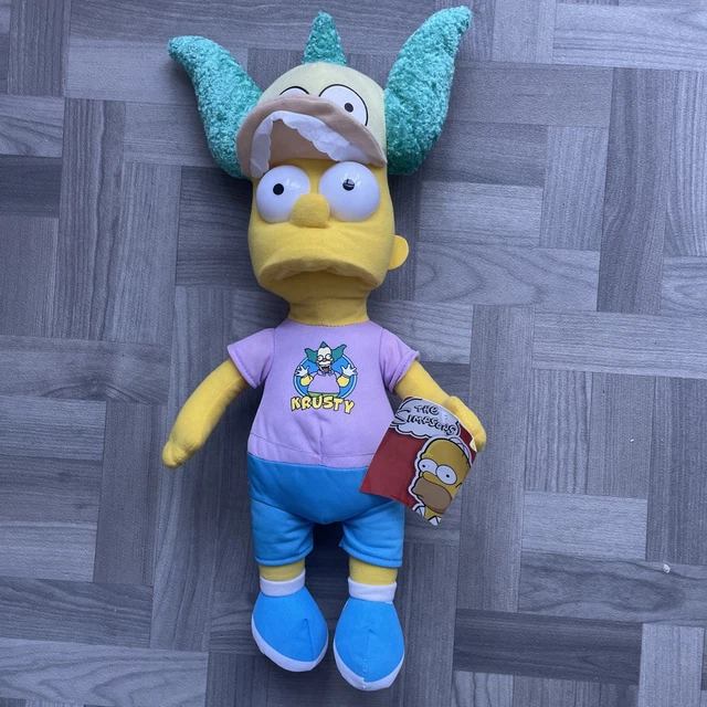 BART SIMPSON AS Krusty The Clown Fan Hat Baseball Cap Plush Soft Toy 19 ...