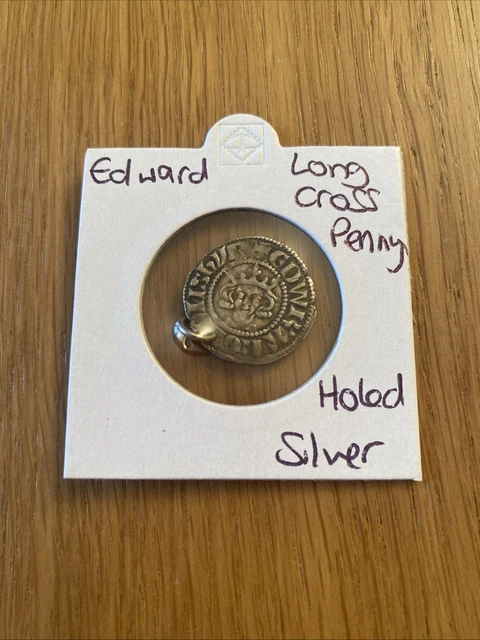 EDWARD I LONG Cross Penny Silver Coin - Holed £0.99 - PicClick UK