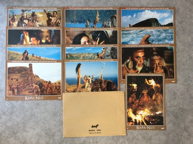 RAPA NUI PHOTOS Cinéma 1994 Original Lobby Cards Kevin Reynolds Esai Morales EUR 50,00 - PicClick FR