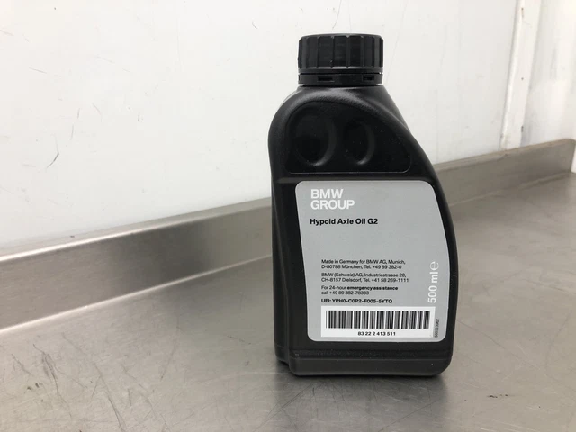 BMW GENUINE FRONT Hypoid Axle Oil G2 500ml 1-7 Series X3-X6 83222413511 ...
